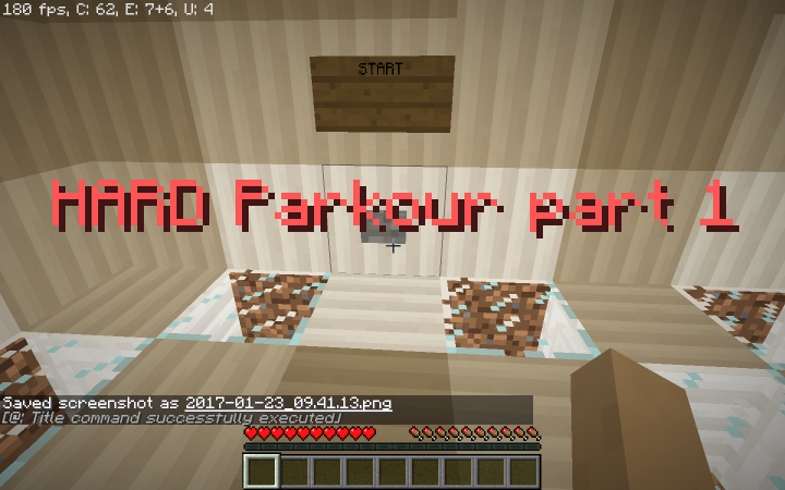 Hard Parkour part 1 Minecraft Map