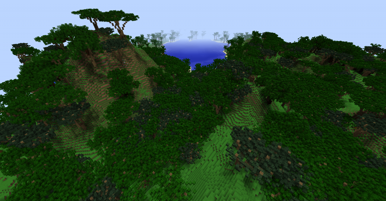 Jungle Island - Custom Terrain Minecraft Map