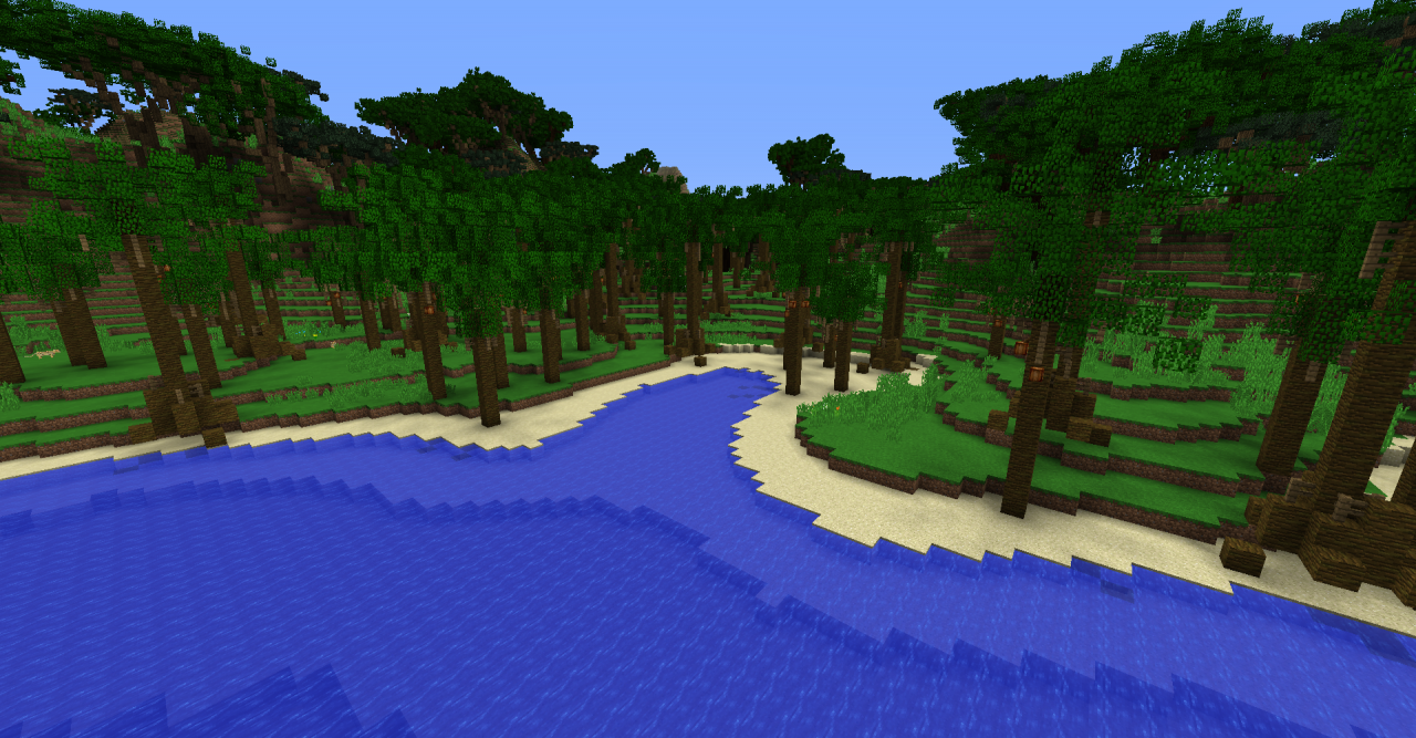 Jungle Island - Custom Terrain Minecraft Map