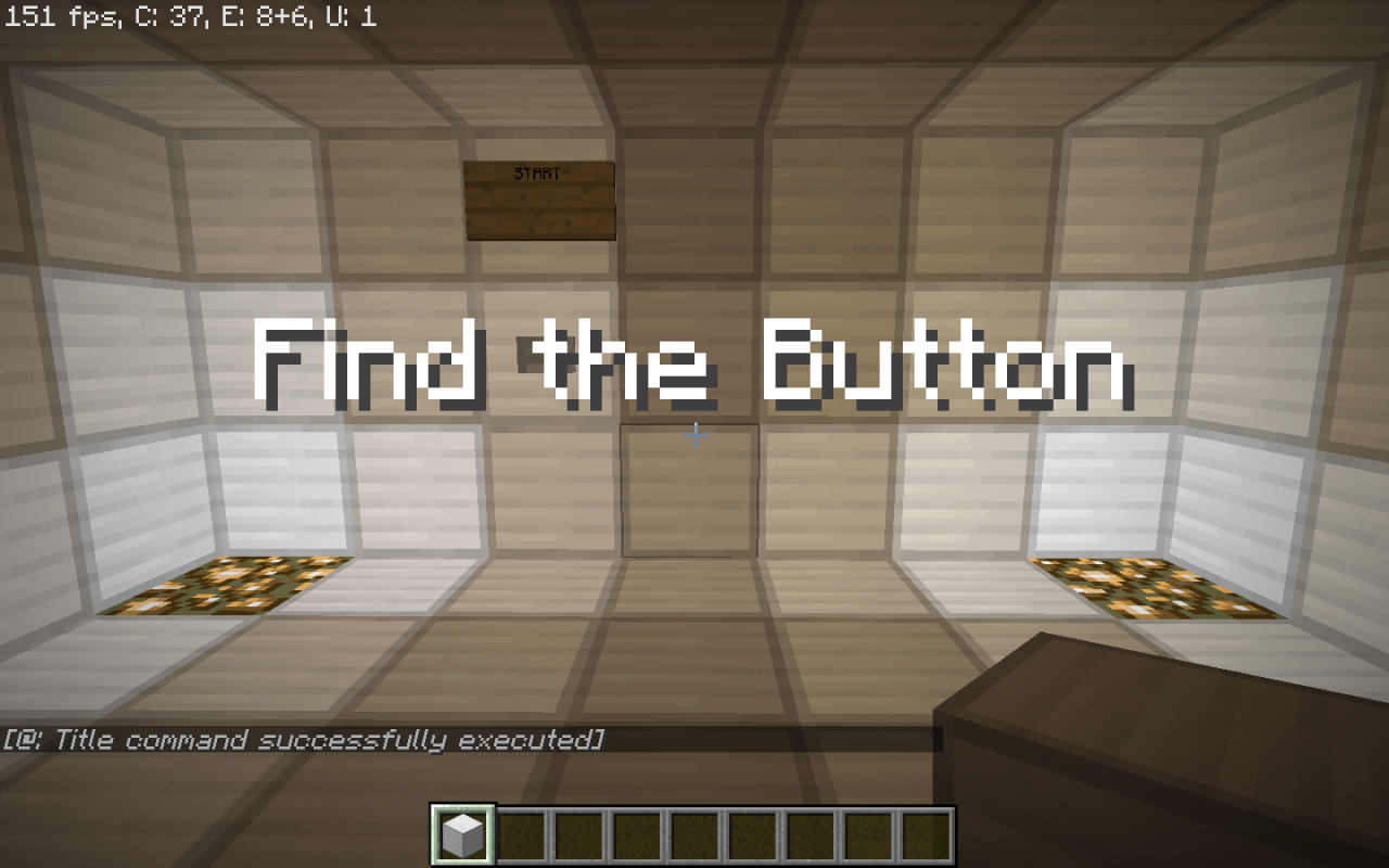 Find the Button Minecraft Map