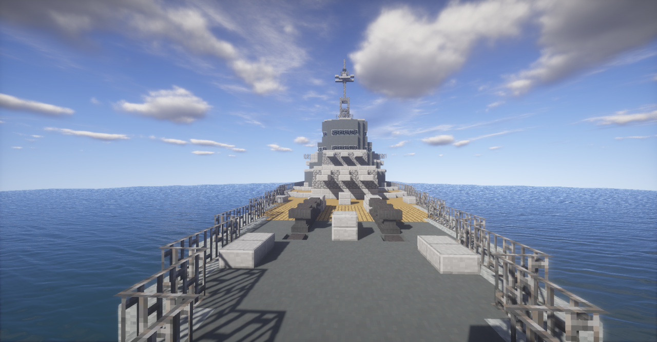 HMS Belfast 1942 1:1 Minecraft Map