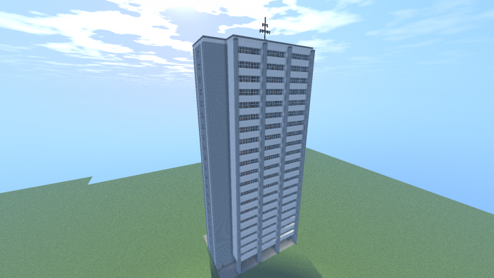 Советский многоэтажный дом/ Soviet high-rise house Minecraft Map