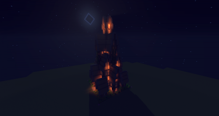 4 chunk castle Minecraft Map