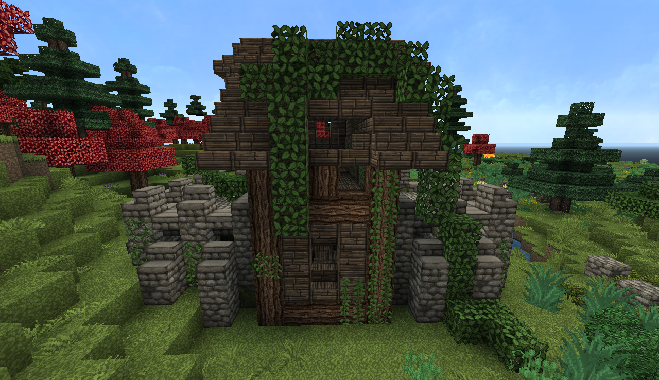 //Abandoned Medieval House // Medieval-themed ruins Minecraft Map