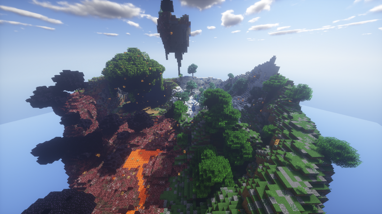 4 Biome Sky Arena (PvP Craft) Minecraft Map