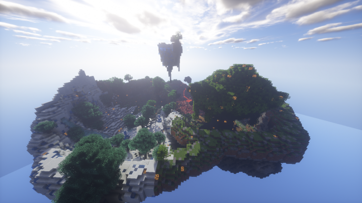 4 Biome Sky Arena (PvP Craft) Minecraft Map