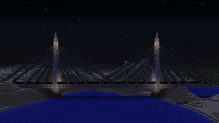 Cable Stayed Bridge Minecraft Map