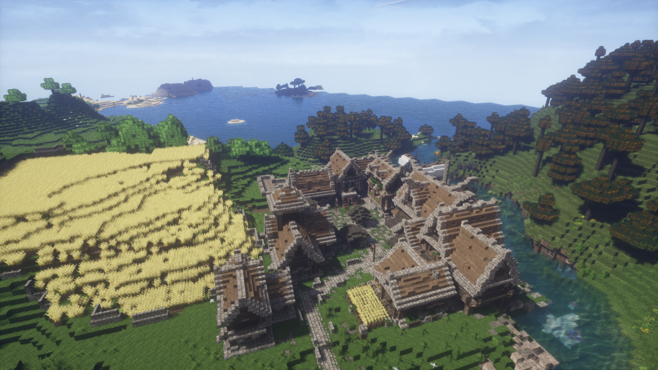 Fishing city and port Minecraft Map