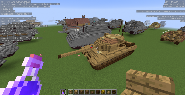 US Heavy Tank T29 (4:1) Minecraft Map