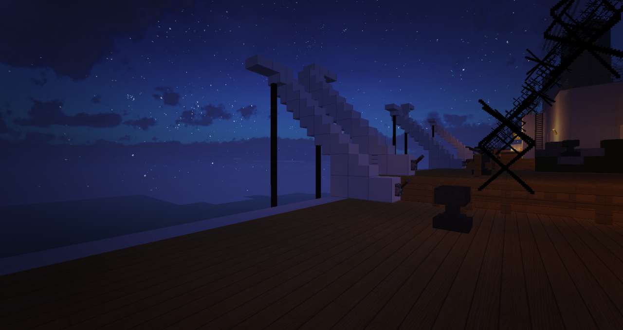 RMS Titanic sinking at 1.00 AM Minecraft Map