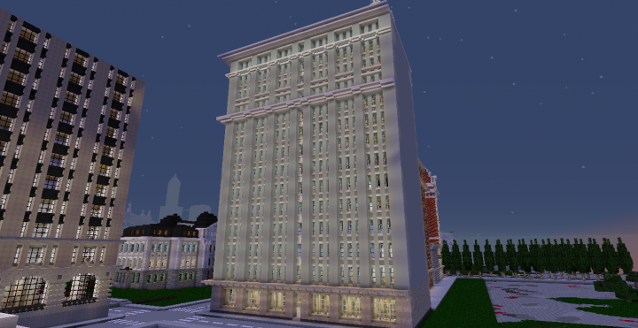 8 Different City Buildings Minecraft Map