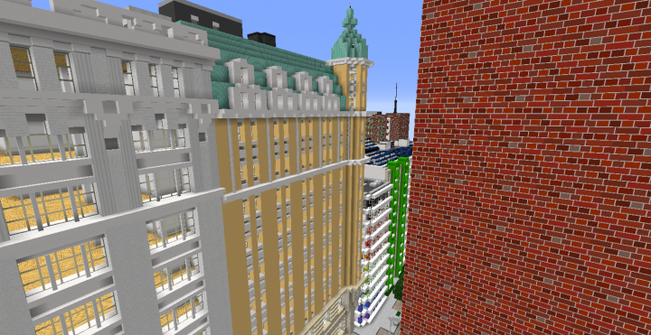 8 Different City Buildings Minecraft Map