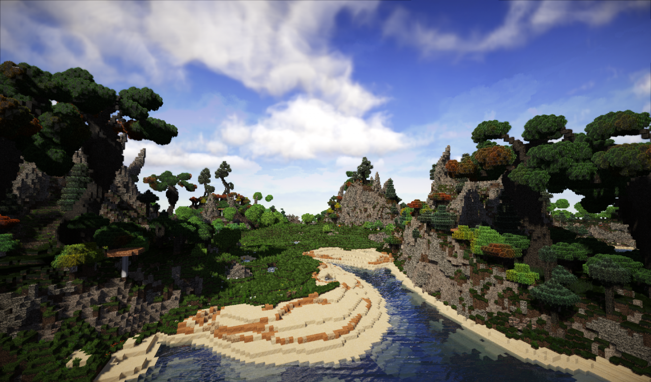 [DP Locations] Desert continent. Presentation. Minecraft Map