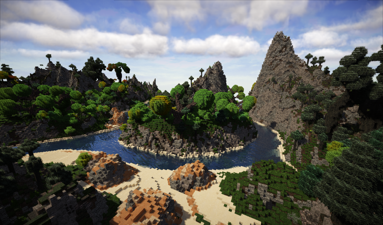 [DP Locations] Desert continent. Presentation. Minecraft Map