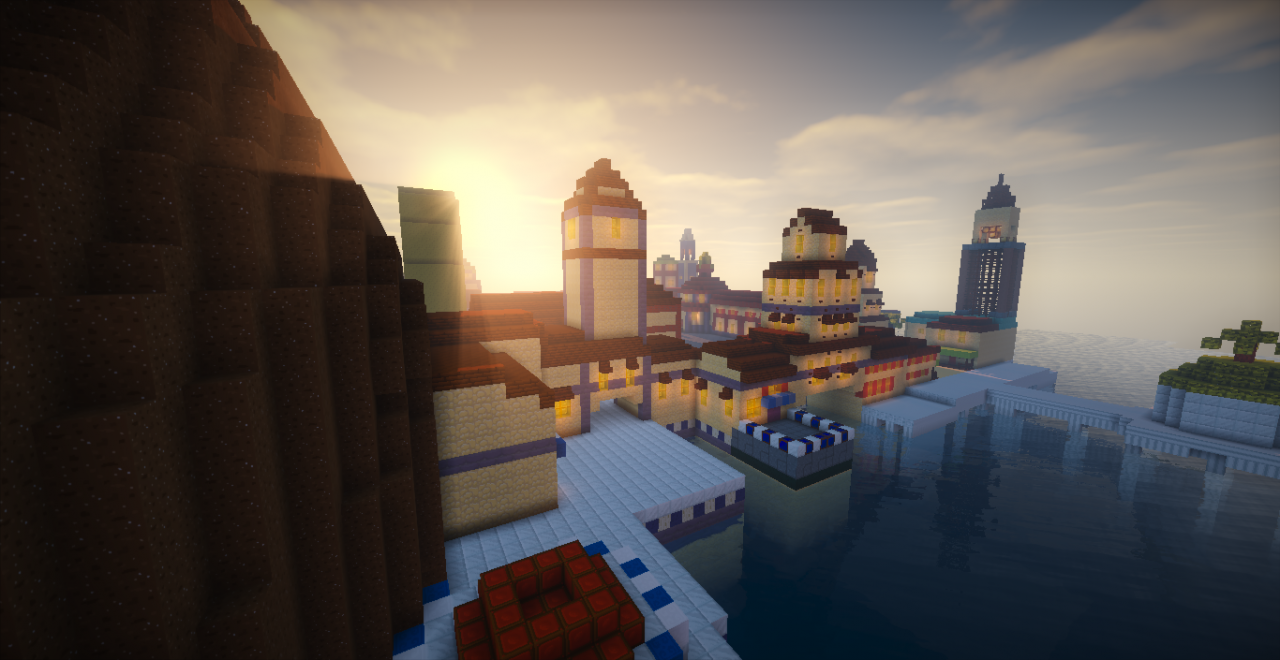 Super Mario Sunshine | Delfino Plaza Minecraft Map