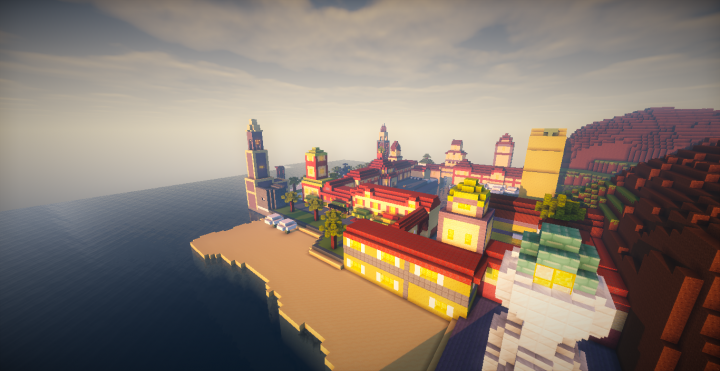 Super Mario Sunshine | Delfino Plaza Minecraft Map