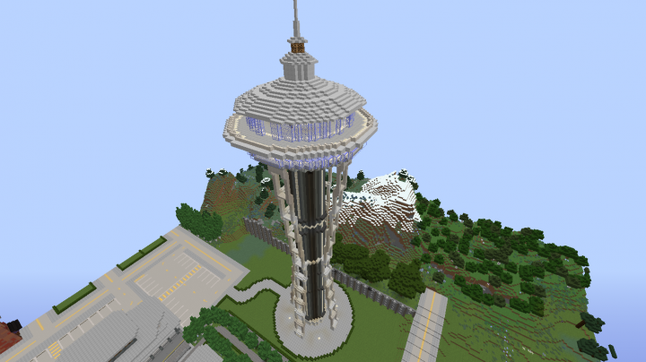 USA - The Space Needle - Not Exact Replica Minecraft Map