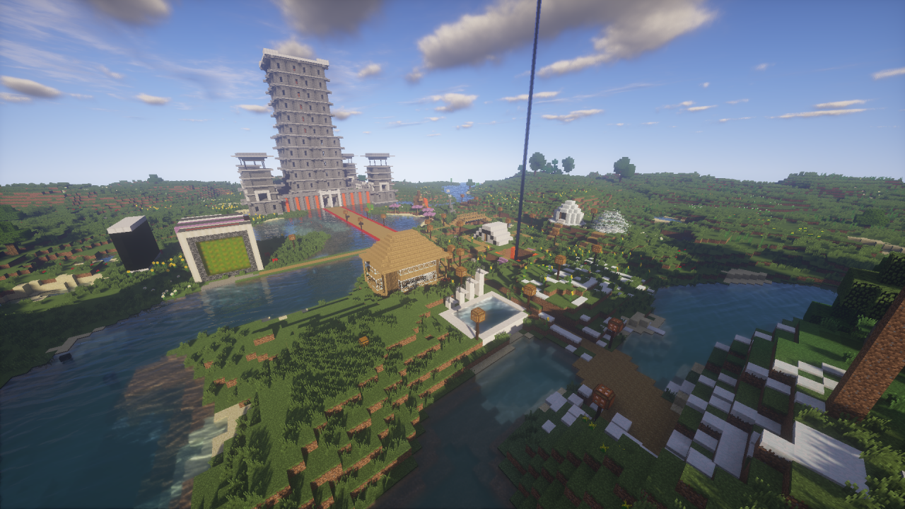 Cave House + My Own Village and shaders!!! Minecraft Map