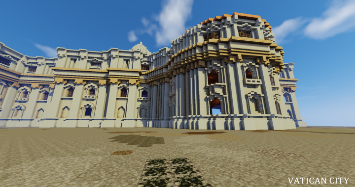 Minecraft Vatican City in Survival / St Peter's Basilica Minecraft Map