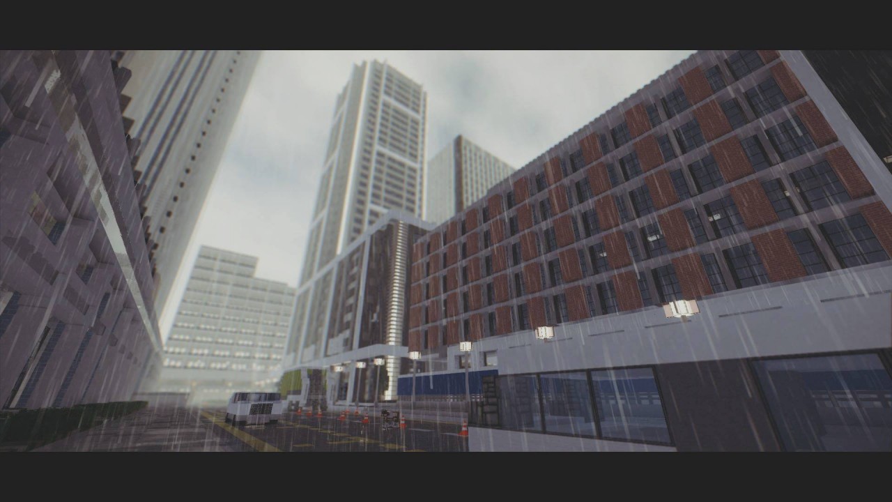 [REALISTIC] American Downtown Area Minecraft Map
