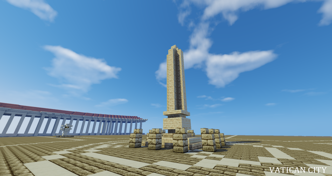 Minecraft Vatican City in Survival / St Peter's Basilica Minecraft Map