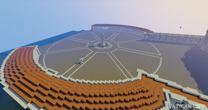 Minecraft Vatican City in Survival / St Peter's Basilica Minecraft Map