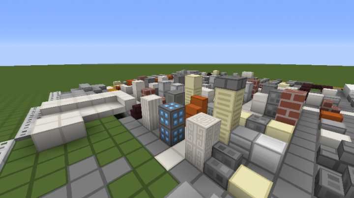 Downtown Detroit 1:52 Scale Minecraft Map