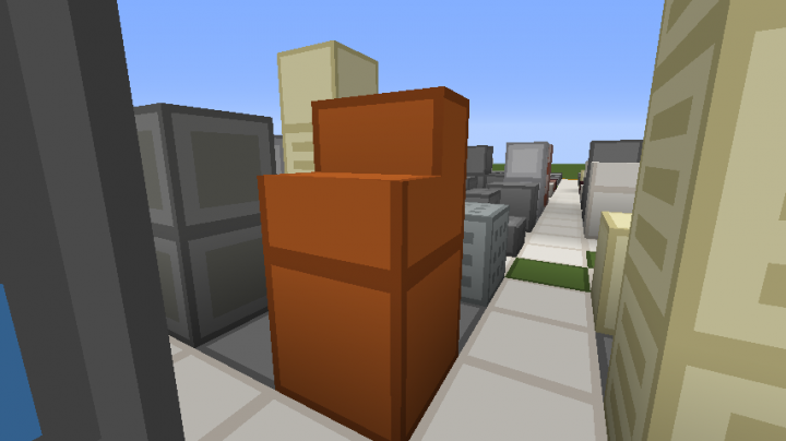 Downtown Detroit 1:52 Scale Minecraft Map