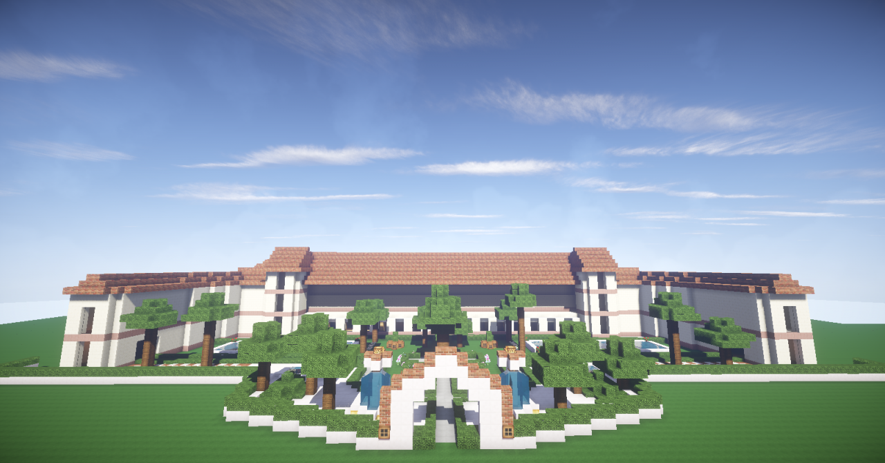 Large Elegant Mansion With Garden WORK-IN-PROGRESS :) Minecraft Map
