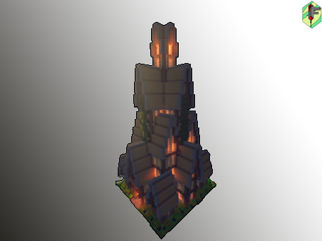 4 chunk castle Minecraft Map