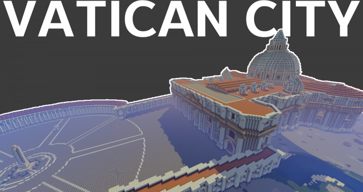 Minecraft Vatican City in Survival / St Peter's Basilica Minecraft Map