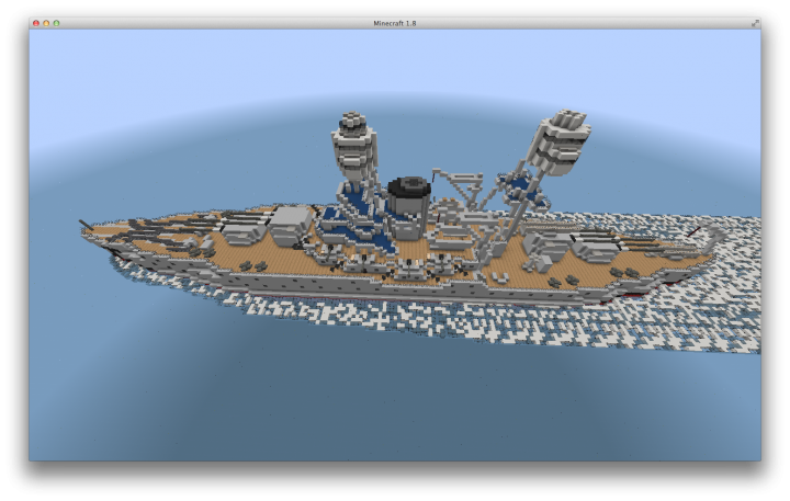 USS Arizona (BB-39) Minecraft Map