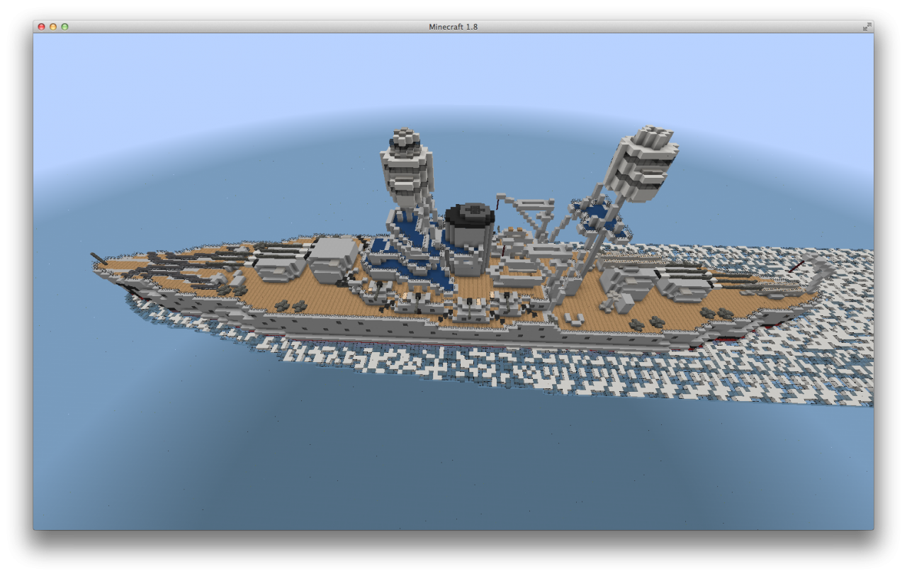USS Arizona (BB-39) Minecraft Map
