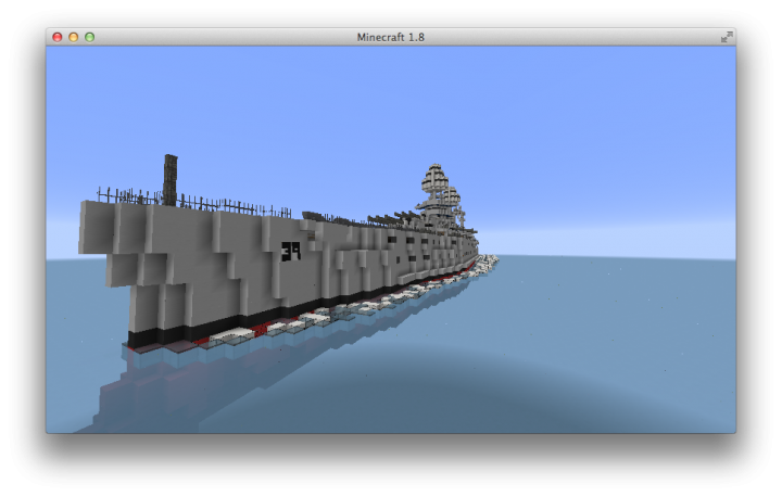 USS Arizona (BB-39) Minecraft Map