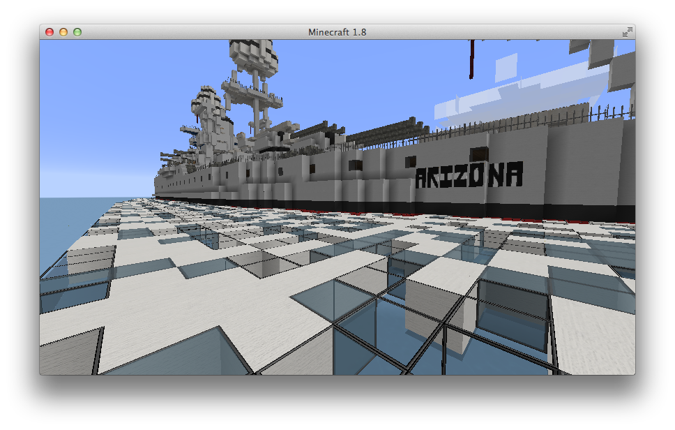 USS Arizona (BB-39) Minecraft Map