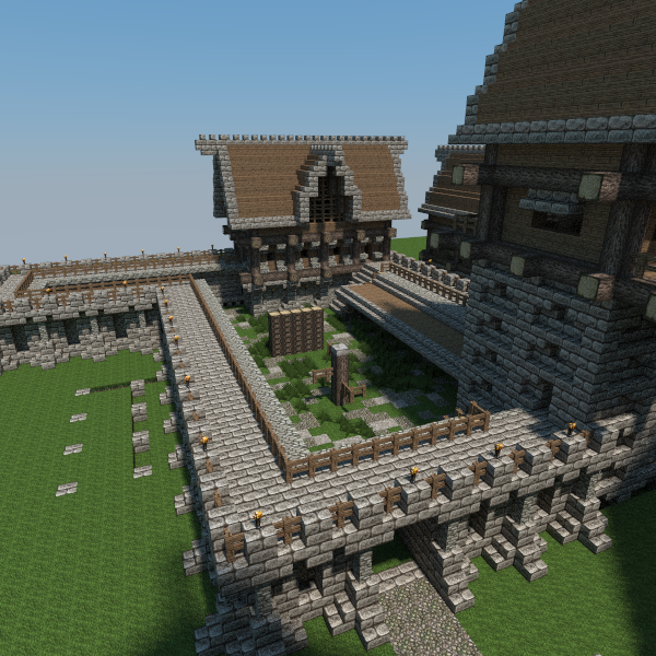 Medieval city UPDATE: barracks and market place Minecraft Map