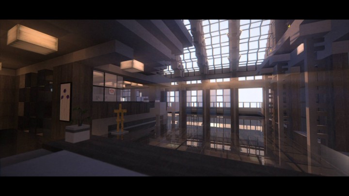 Realistic City Skyscraper Penthouse Flat [Brutalism][Furnished] Minecraft Map