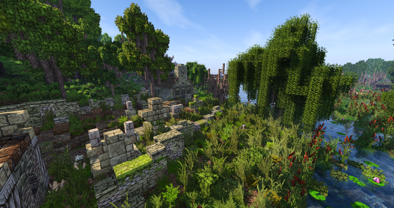 Realistic Wetland w/ Places to Explore [Conquest Reforged] Minecraft Map