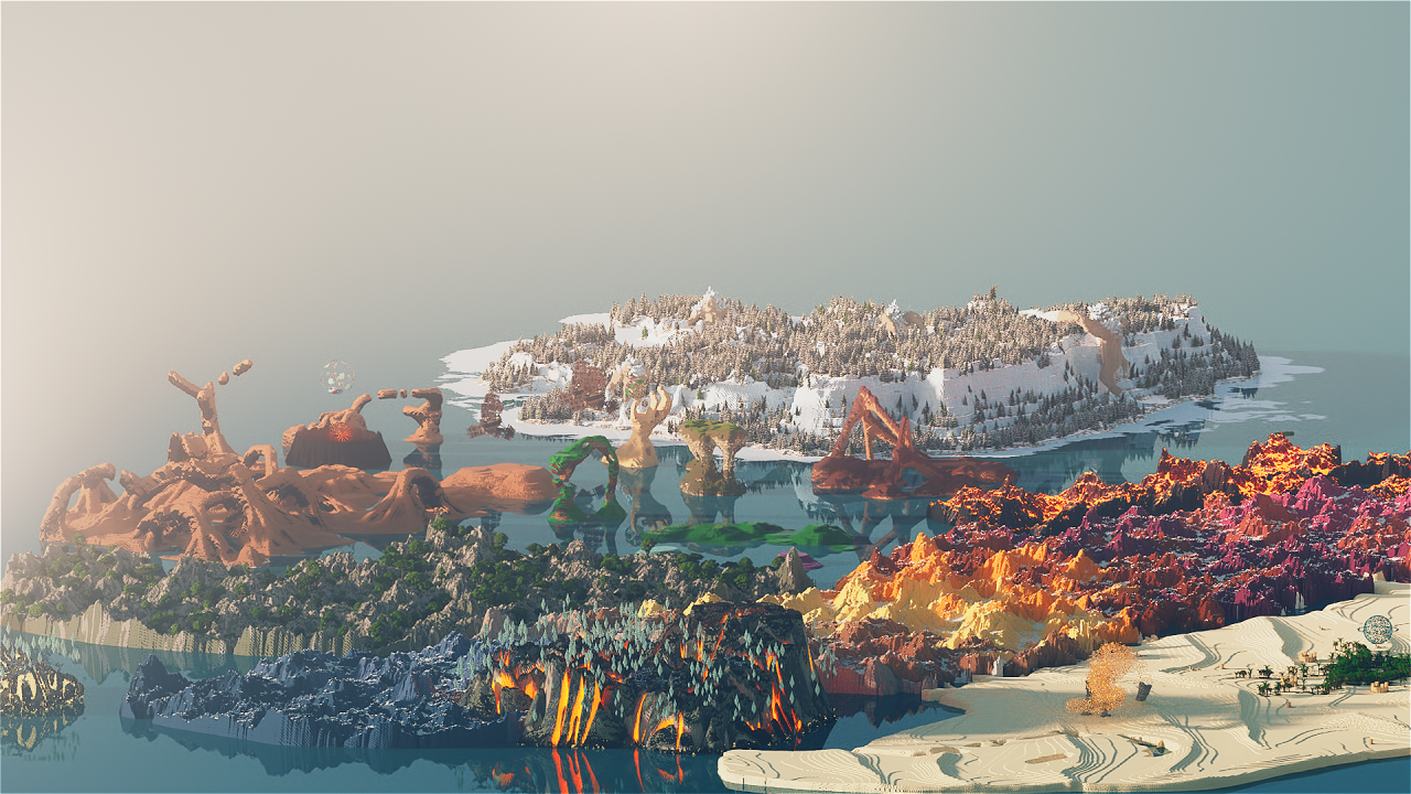 Fafhrinduir - 5K Fantasy Terrain Minecraft Map