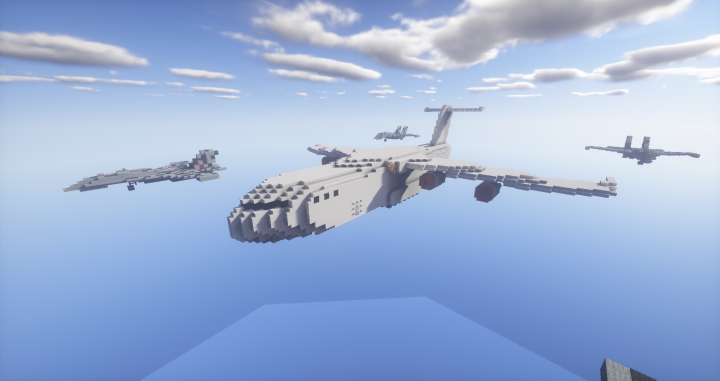 Military transport aircraft Minecraft Map