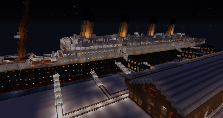 RMS OLYMPIC 1913 + Dockyards Minecraft Map