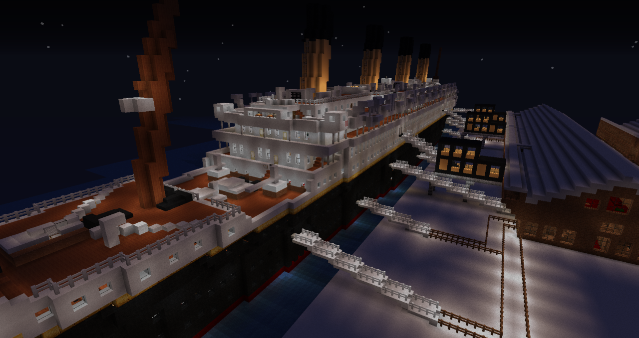 RMS OLYMPIC 1913 + Dockyards Minecraft Map