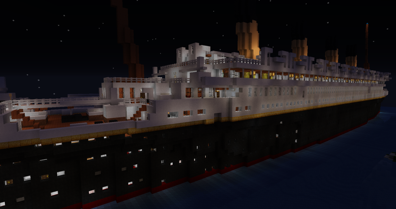 RMS OLYMPIC 1913 + Dockyards Minecraft Map