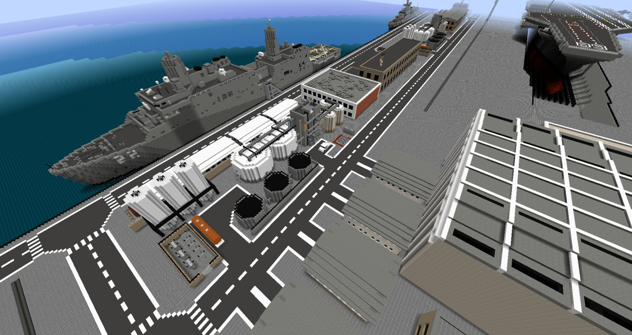 minecraft naval base fort tesla Minecraft Map