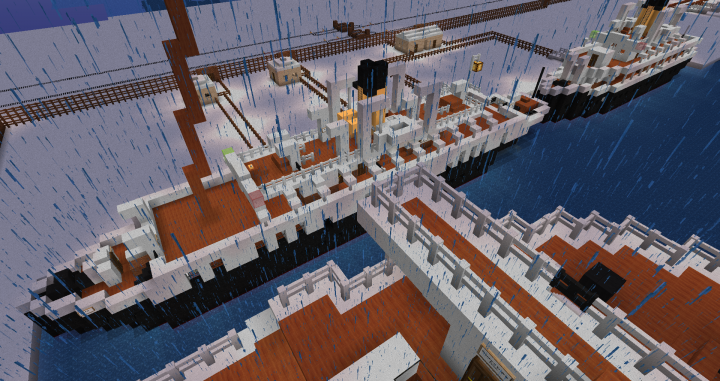 RMS OLYMPIC 1913 + Dockyards Minecraft Map