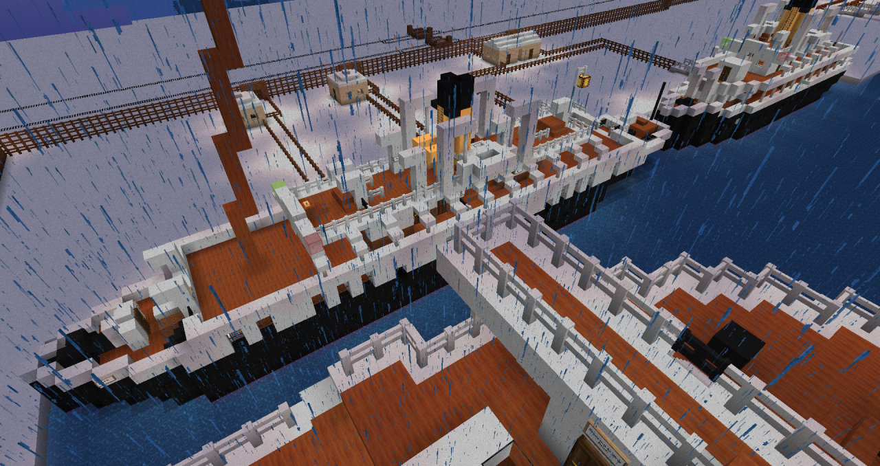 RMS OLYMPIC 1913 + Dockyards Minecraft Map