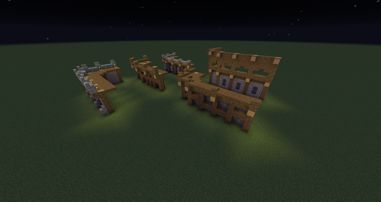 5 easy wall designs Minecraft Map