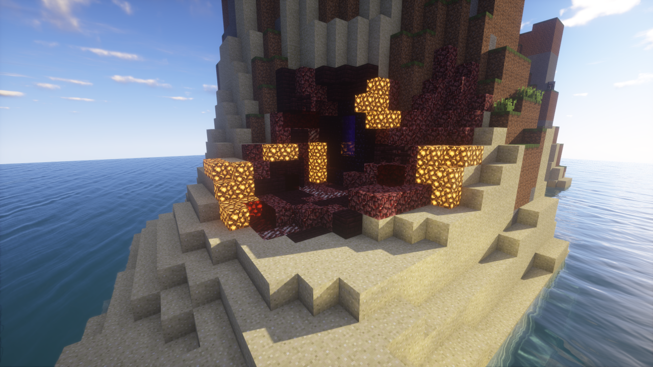Nether Build (Leaking Nether Portal Build) Minecraft Map