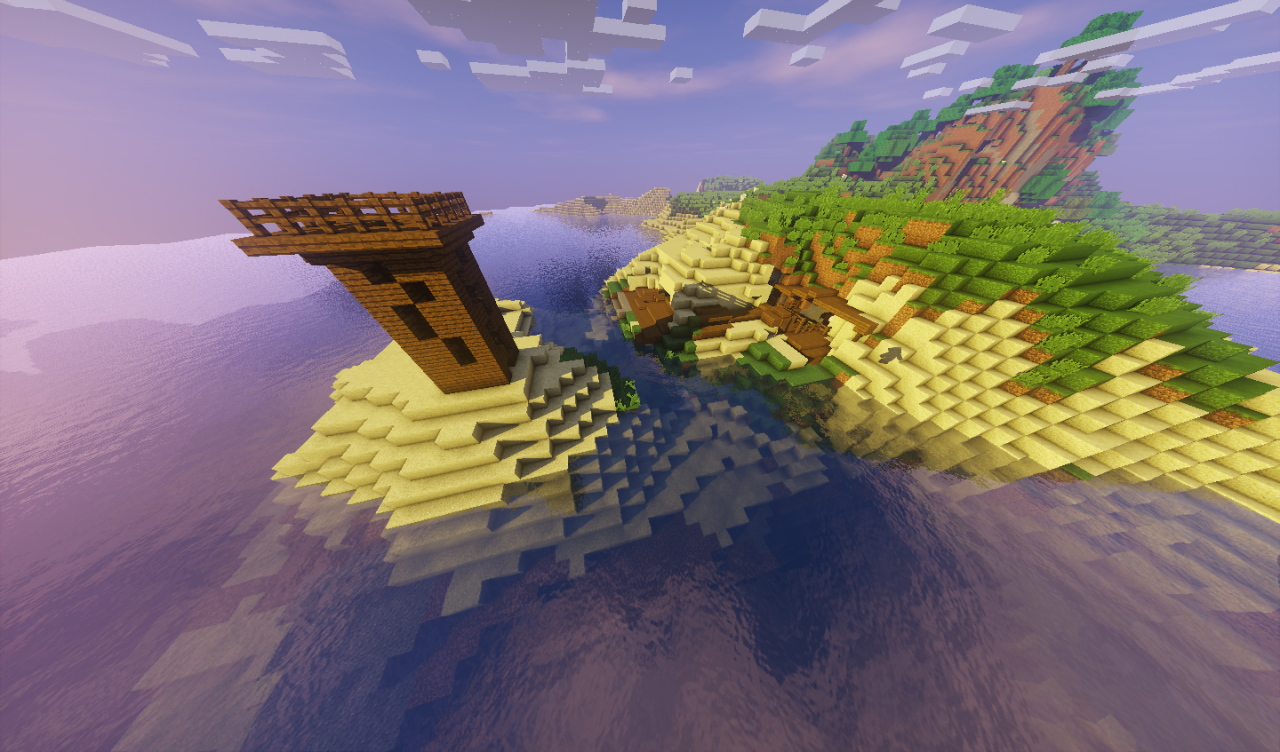 Cave house+Secret place Minecraft Map