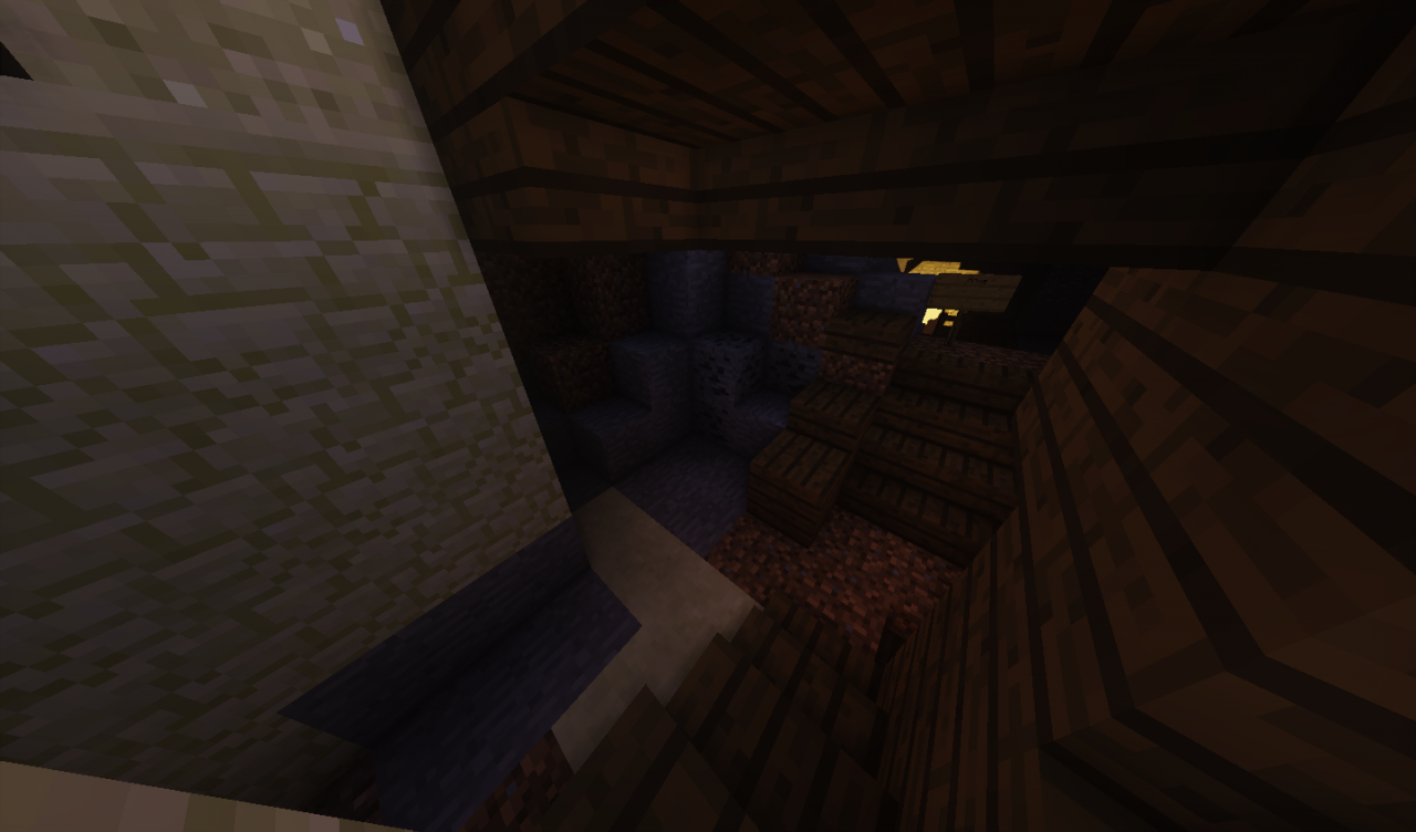 Cave house+Secret place Minecraft Map